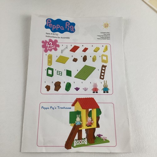 Peppa Pig Treehouse Buildable Playset Figures Rebecca Rabbit Jazwares ...
