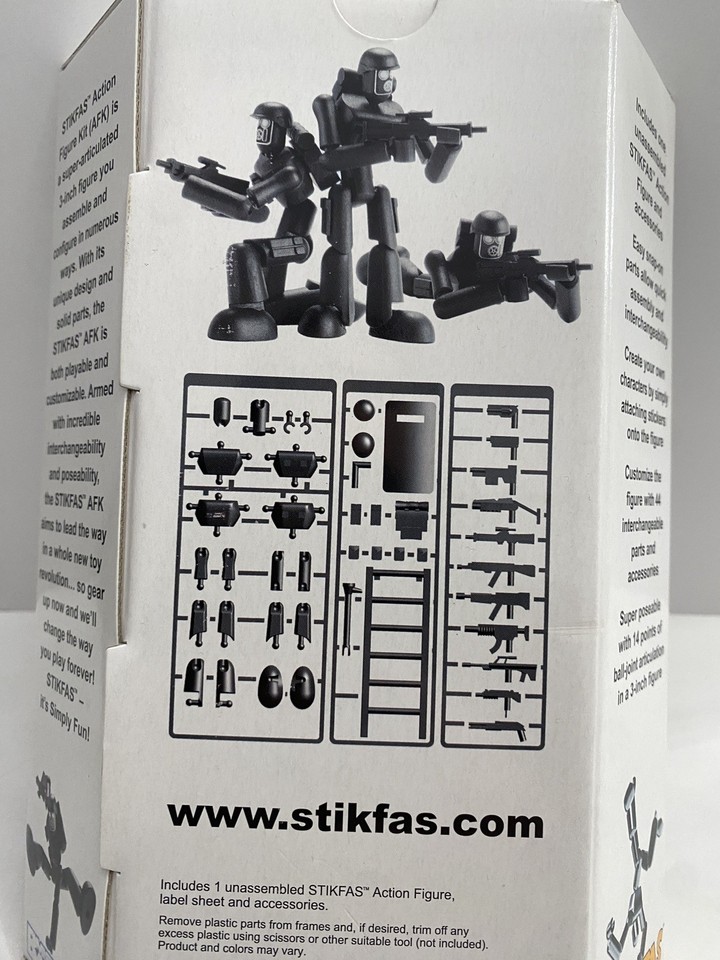 Stikfas Alpha Male Military GREEN Action Figure Kit 2002 Hasbro MISB | eBay