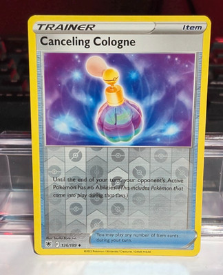 Pokemon Trainer Canceling Cologne 136/189 Astral Radiance Reverse Holo ...