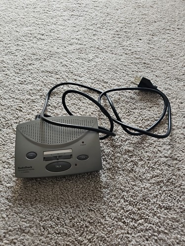 Radio Shack 3-Channel FM Wireless Intercom Unit Home System 43-3105 ...