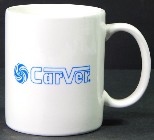 CARVER COMPANY ADVERTISING CERAMIC COFFEE MUG TEA CUP 12 oz WHITE | eBay