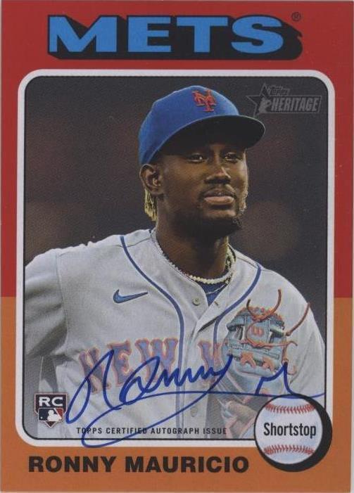 2024 Topps Heritage High Number - Real One Autographs Ronny Mauricio # ...