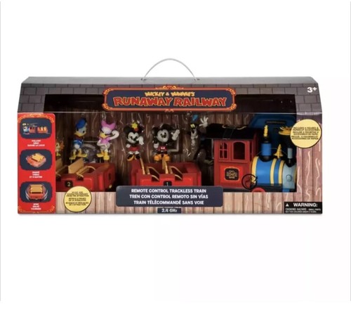 Disney Mickey Minnie's Runaway Railway Remote Control Trackless Train ...