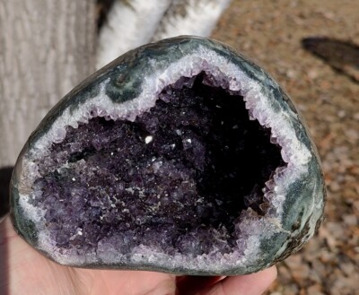 URUGUAY AMETHYST GEODE CRYSTAL CAVE, 5IB .9OZ DISPLAY PIECE | eBay