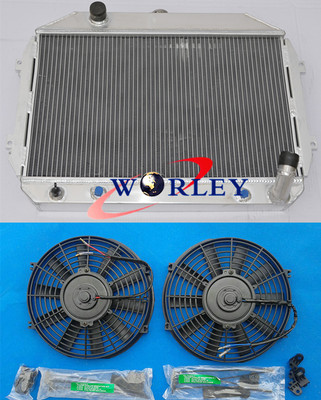 Alloy Aluminum Radiator +2* FANS for Nissan Datsun 240Z/260Z L24/L26 AT ...