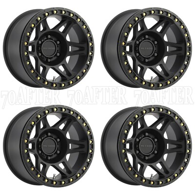 (4X) Method MR106 Beadlock Wheels [17x9|6x139.7|ET:-44|CB:108] Matte ...