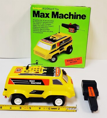 D-336 70'S VINTAGE SCHAPER MAX MACHINE-A U-DRIVE-IT GAME TOY IN ...