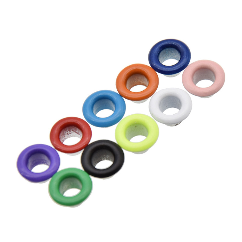 100 Pcs Colorful Metal Eyelets DIY Leather Craft Scrapbooking Card ...