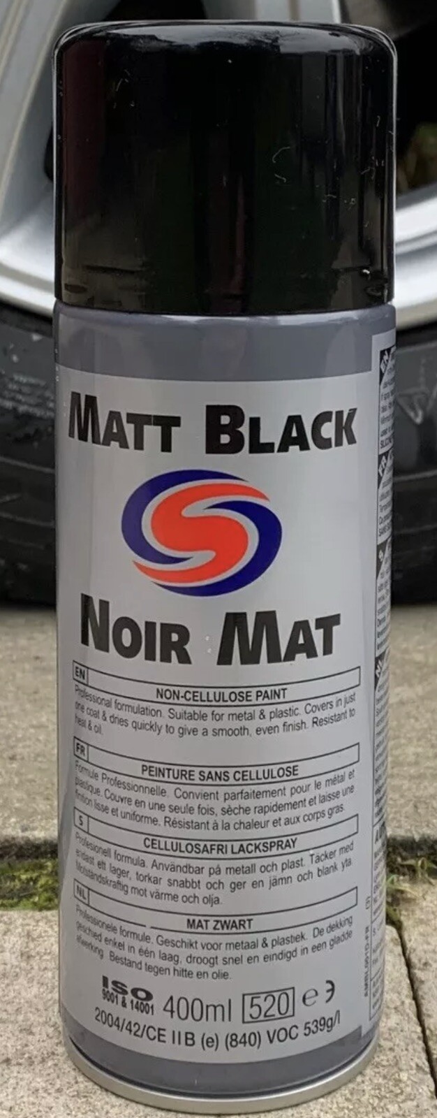12 x Autosmart Matt Black Paint 400ml (Black spray for car metals ...