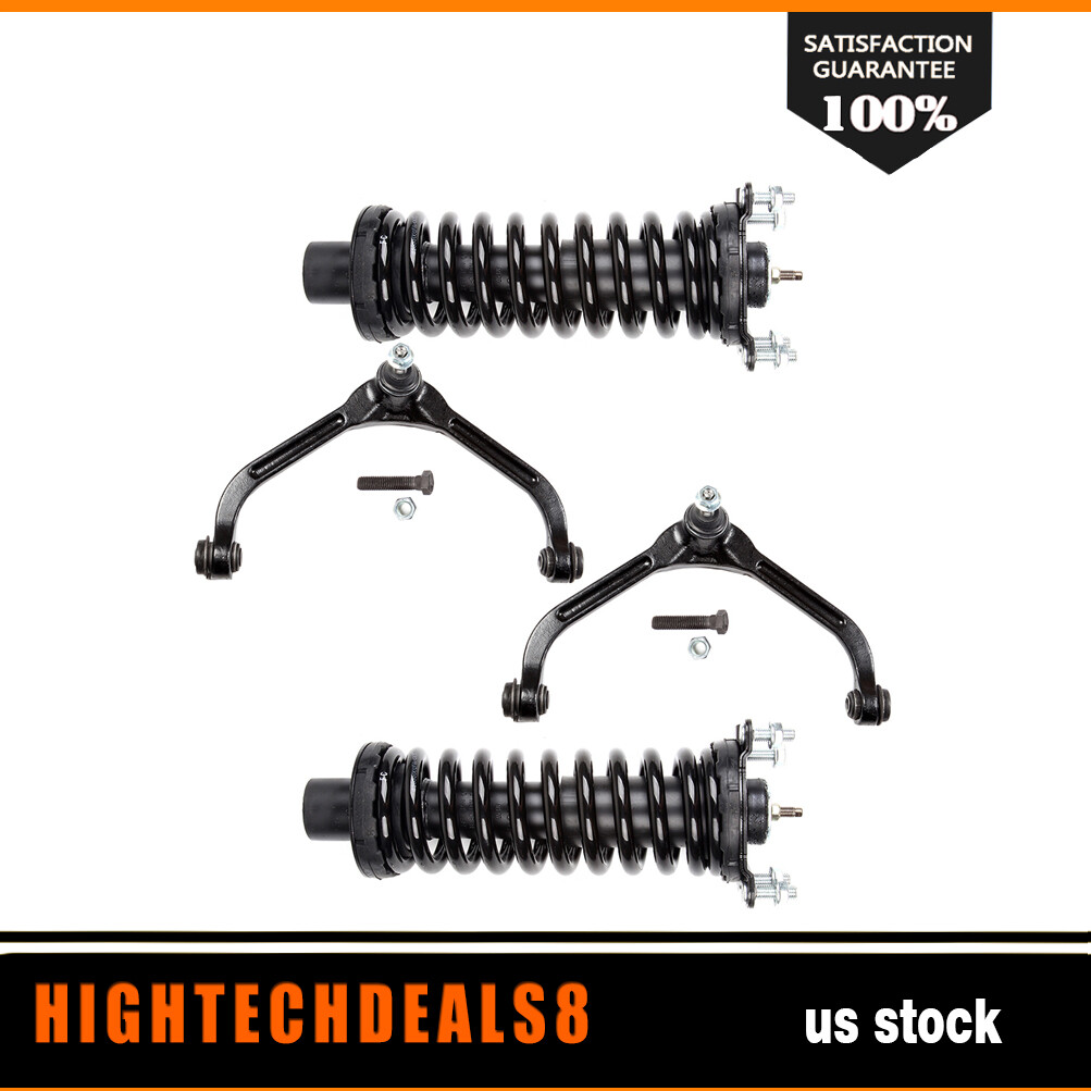 Front Strut w/ Coil Spring Upper Control Arm Fit for Jeep Liberty 2.4L ...