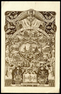 ANTIQUE HOLY CARD THE HOLY RULE | eBay