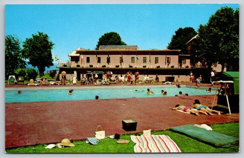 Harrison Hot Springs BC Canada Hot Sulphur or Potash Swimming Pool 1957 ...