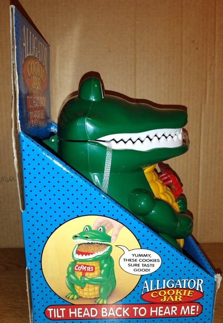 Fun-damental Too Ltd Alligator Cookie Jar Talking Cajun Crocodile for ...