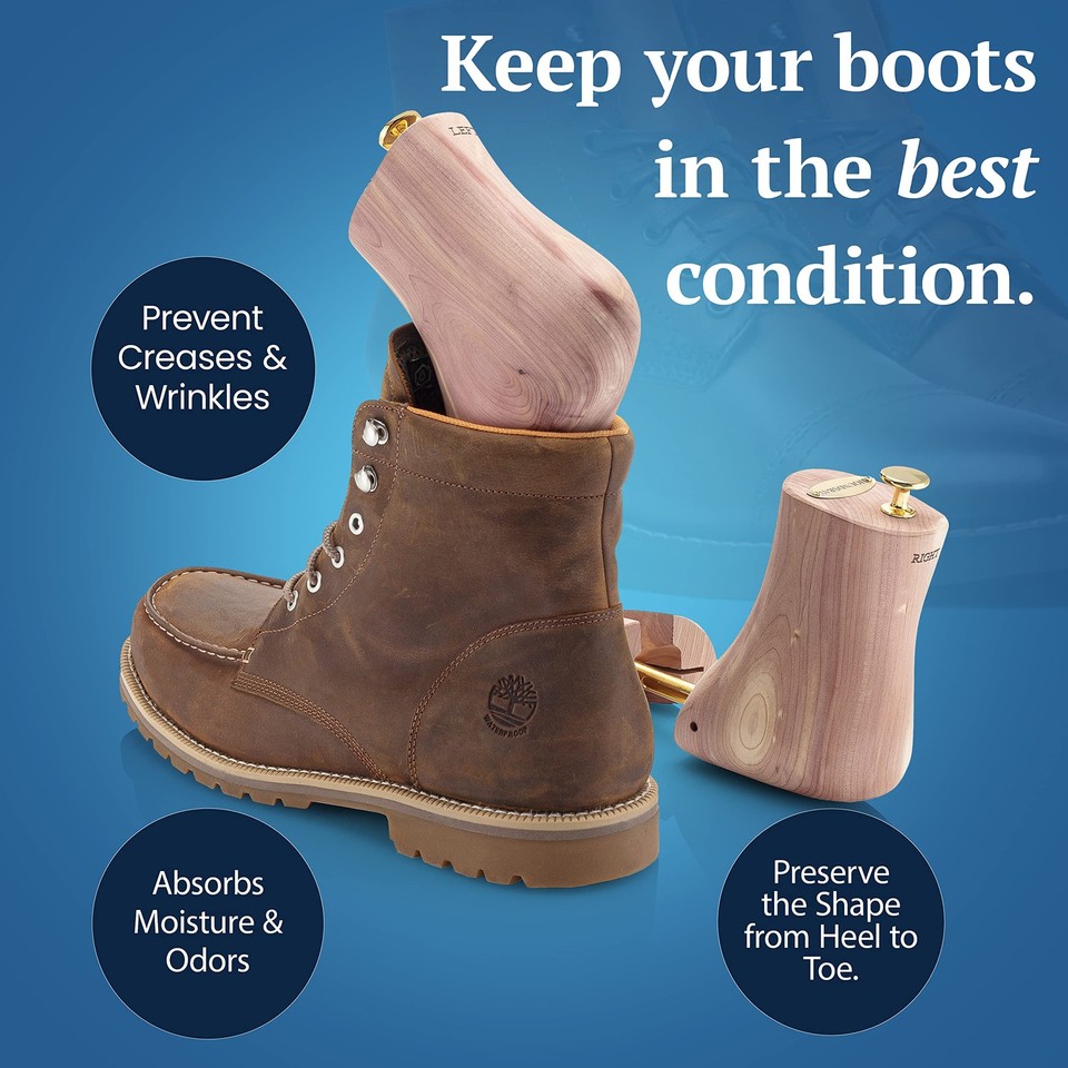 HOUNDSBAY Boot Trees, Cedar Boot Tree for Men, Shoe Tree for Boots ...