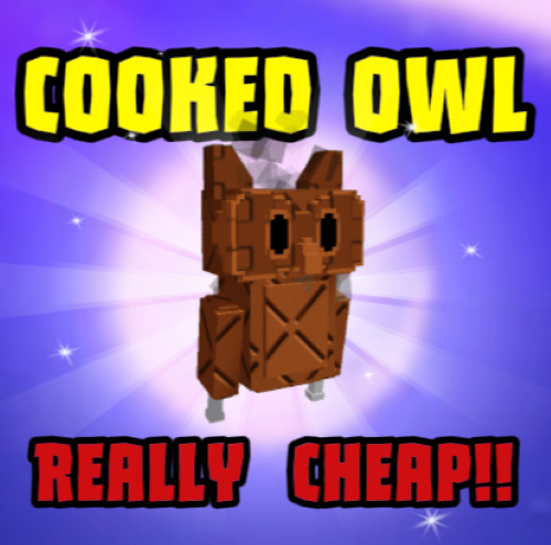 COOKED OWL | CHEAPEST |🪴Grow a Garden ‼️FAST & EASY DELIVERY‼️ | eBay UK