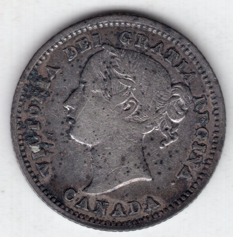 '1871' CANADA TEN 10 CENT VICTORIA STERLING SILVER DIME COIN | eBay