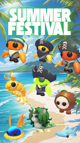 Summer Festival | Kelp Captain, Coconut Friend | Adopt From Me - Cheap ...