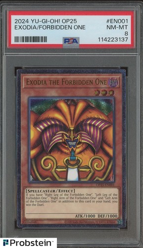 2024 YU-GI-OH! OP25-OTS TOURNAMENT PACK 25 EN001 EXODIA THE FORBIDDEN ...