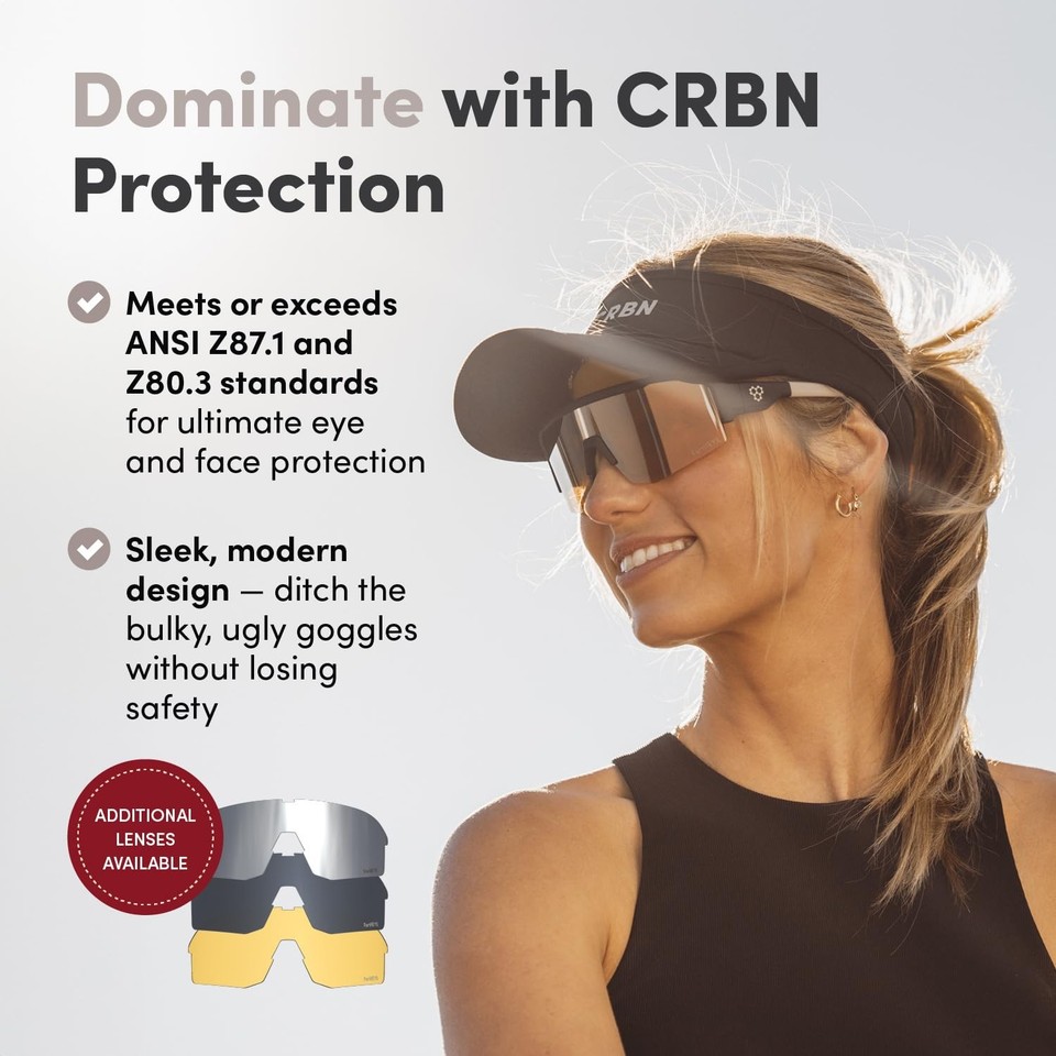 CRBN Pivot Pickleball Glasses for Men & Women - Pickleball Eye ...