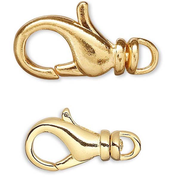10 Plated Lobster Claw Trigger Clasps With Swivel for Jewelry Sizes ...