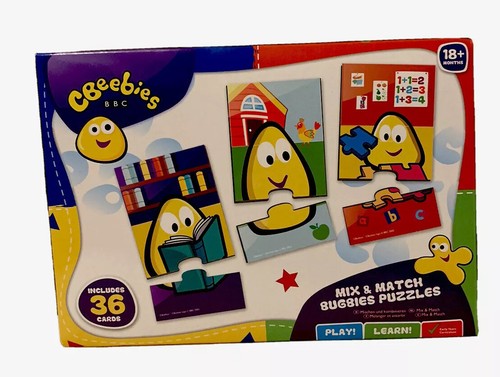 CBeebies My First Bugbies Puzzles Mix & Match Cards 36 Picture Cards ...