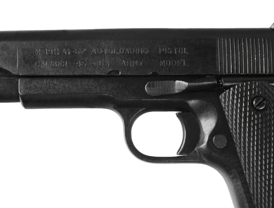 Denix 1911 A1 Non-Firing Replica Realistic Size Metal Prop Gun Black ...