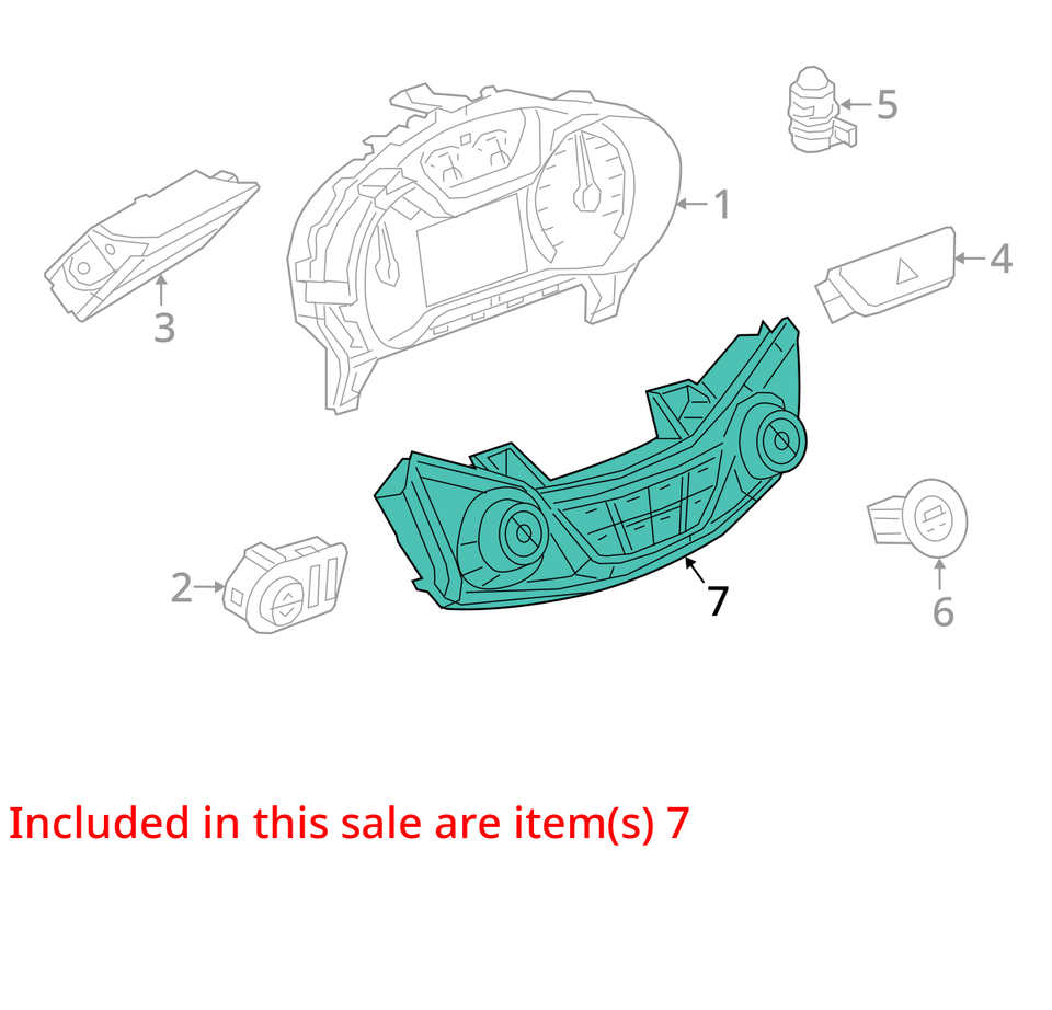Heater Temperature Control W Heated Seat 39028879 Fits CHEVROLET CRUZE ...