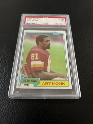1981 Topps Art Monk #194 PSA 7 NM NFL Football Washington Redskins Card ...