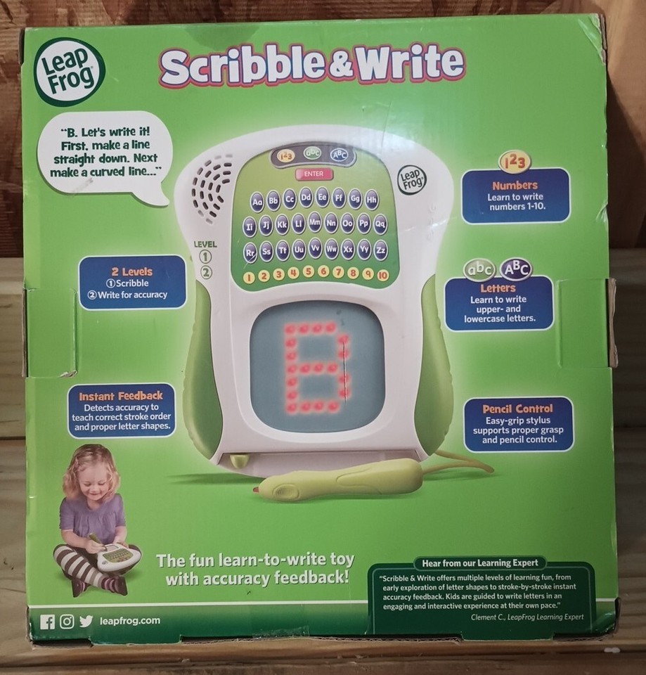 LeapFrog Mr Pencil's Scribble, Write and Read Reading Writing Learning ...