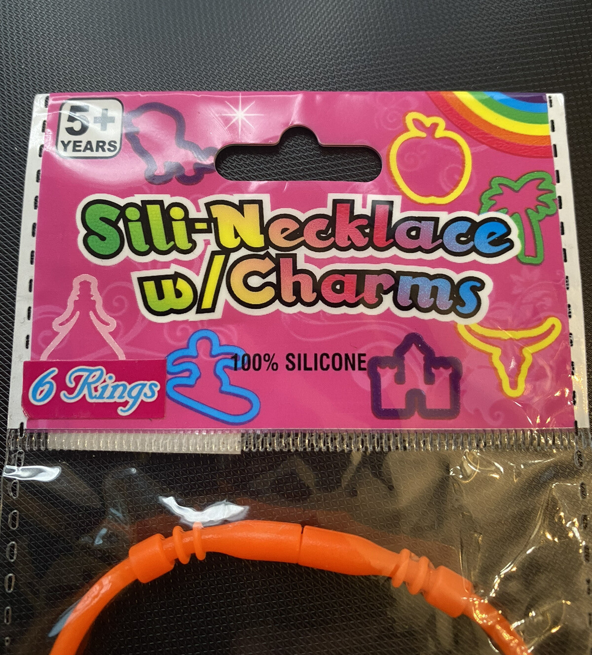 NEW Set Of 30 Silly Rubber Bandz Necklaces W/Charms 6 Rings Crazy Band ...