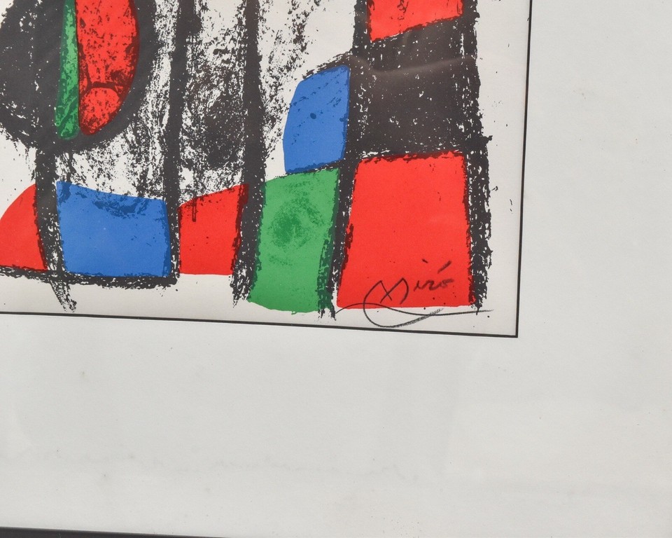 Joan Miro Lithographs II 1043 Pencil Signed circa 1975 Framed | eBay