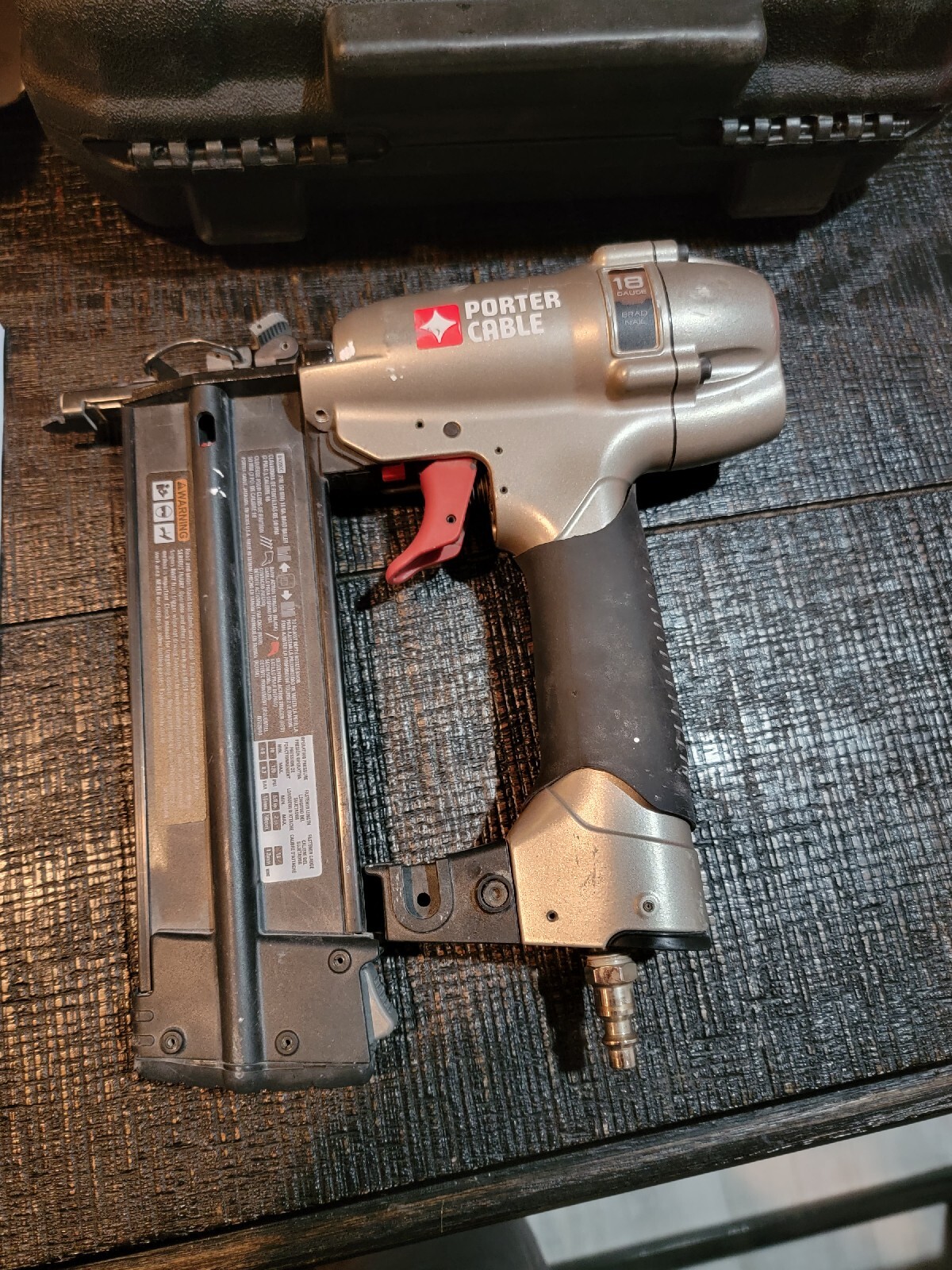 Porter-Cable BN200C 18-Gauge Pneumatic Brad Nailer w/ Case TESTED for ...