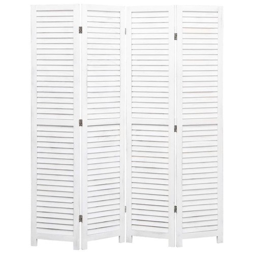 4 Panel Room Divider With Vents Freestanding Decorative Partition ...