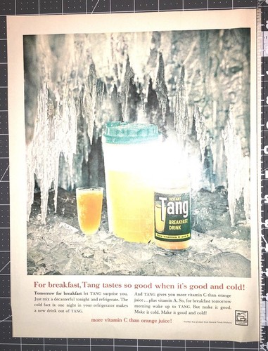 Life Magazine Ad TANG Breakfast Drink Reverse WESTERN ELECTRIC ...