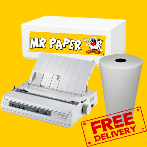 OKI Microline 280 Paper Rolls - 2 Ply - (Box of 6 Rolls) - FREE ...