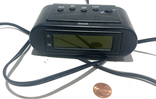 (2) VTG Advance Digital Alarm Clock Model 3143 Black W/ Green Display ...