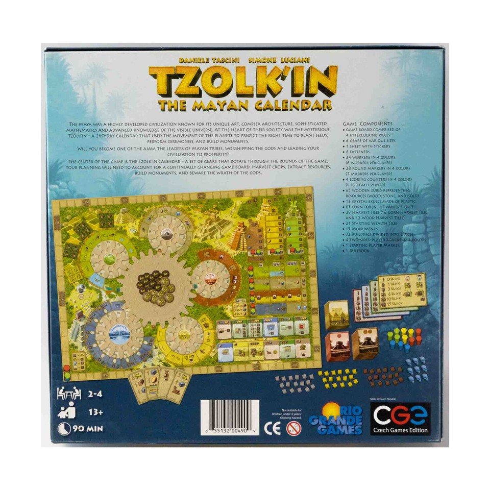 Czech Game Board Games Tzolk'in - The Mayan Calendar (Rio Grande/CGE ...