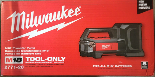 Milwaukee Transfer Pump 2771-20 M18 3/4" w/ Brass Fittings TOOL ONLY ...