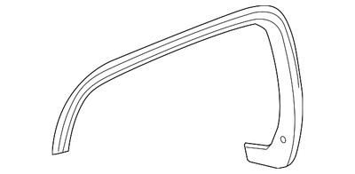 Genuine GM Anthracite Passenger Side Front Wheel Opening Molding ...
