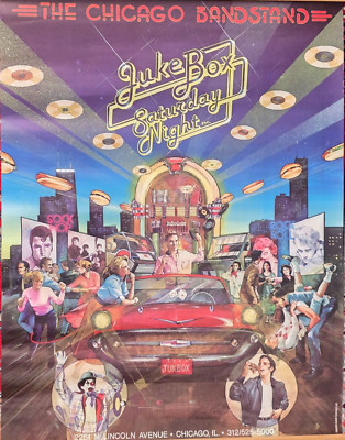 VINTAGE CHICAGO JUKE BOX SATURDAY NIGHT NIGHTCLUB POSTER [Late '80s ...