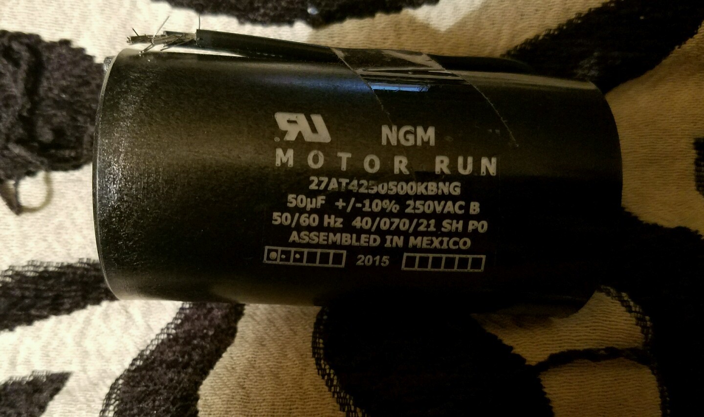 NGM MOTOR RUN CAPACITOR 50 MF 250 VAC 50/60 HZ | eBay