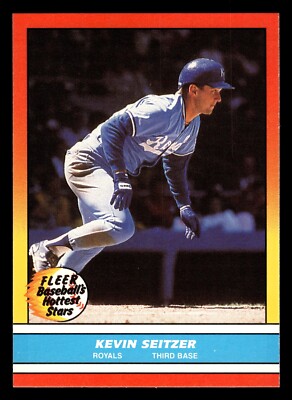 1988 Fleer Baseball's Hottest Hitters #36 Kevin Seitzer Kansas City ...