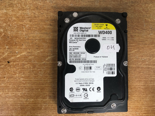 Western digital wd400 - 40.0gb - wd400bb-00fja0 - ide - tested | eBay