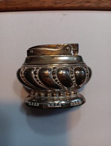 Vintage Ronson "Crown" Silver Plated Table Lighter 1940s ~ Patent No ...