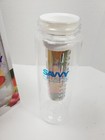 NEW Savvy Infusion Water Bottles Fruit Infuser Bottle Tritan Plastic ...