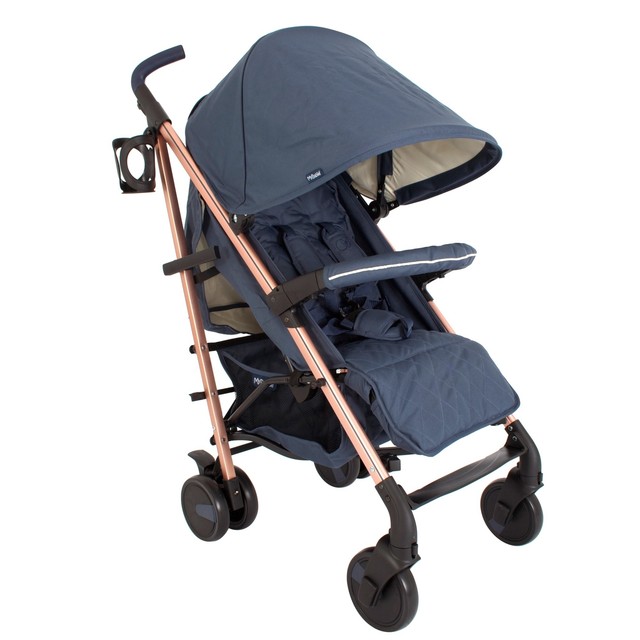 My Babiie Mb51 From Birth Baby Stroller / Pram - Rose Gold and Navy for ...