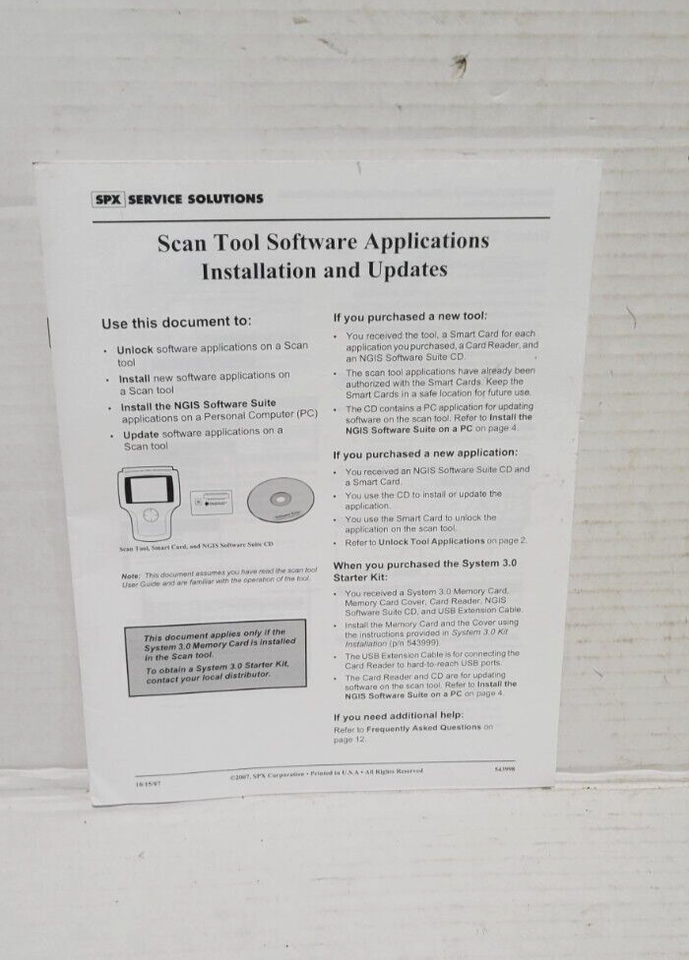 Genesis 3.0 SPX OTC Automotive Diagnostic Scanner System in Travel Case ...