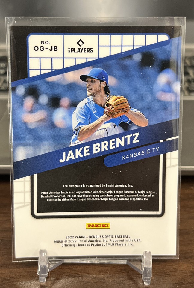 JAKE BRENTZ AUTOGRAPH ROOKIE 2022 DONRUSS OPTIC OPTI-GRAPHS #OG-JB ...