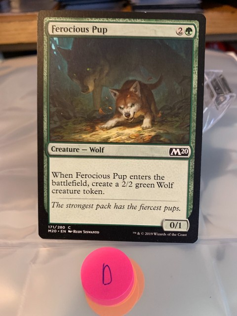 MTG Ferocious Pup Core Set 2020 171/280 Regular Common for sale online ...