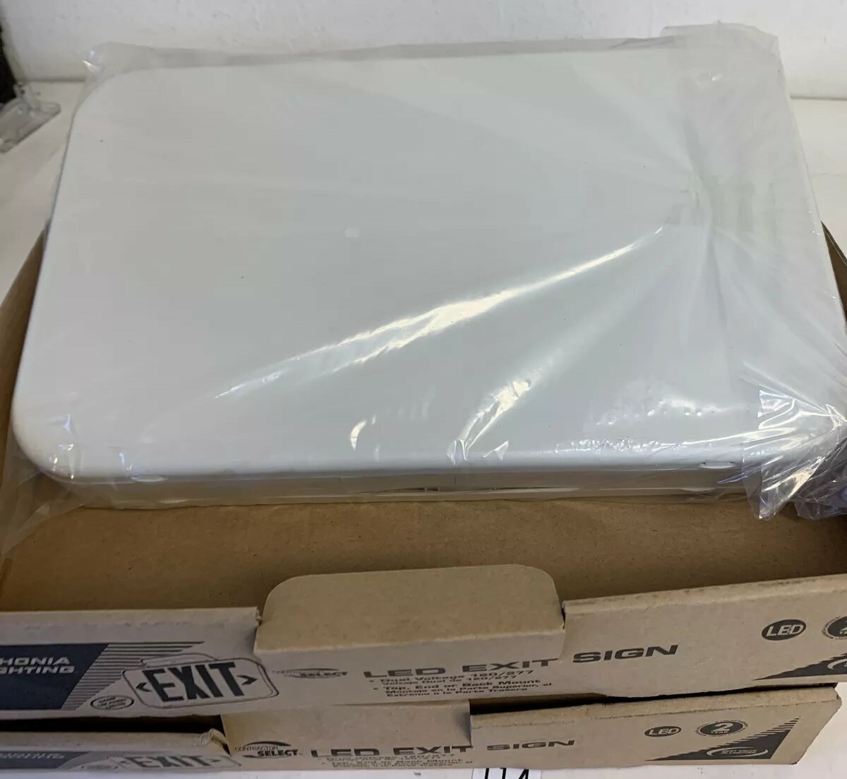 NIB LITHONIA LIGHTING EXR LED EL M6 EXIT SIGN (LOT OF 2) FAST SHIPPING ...